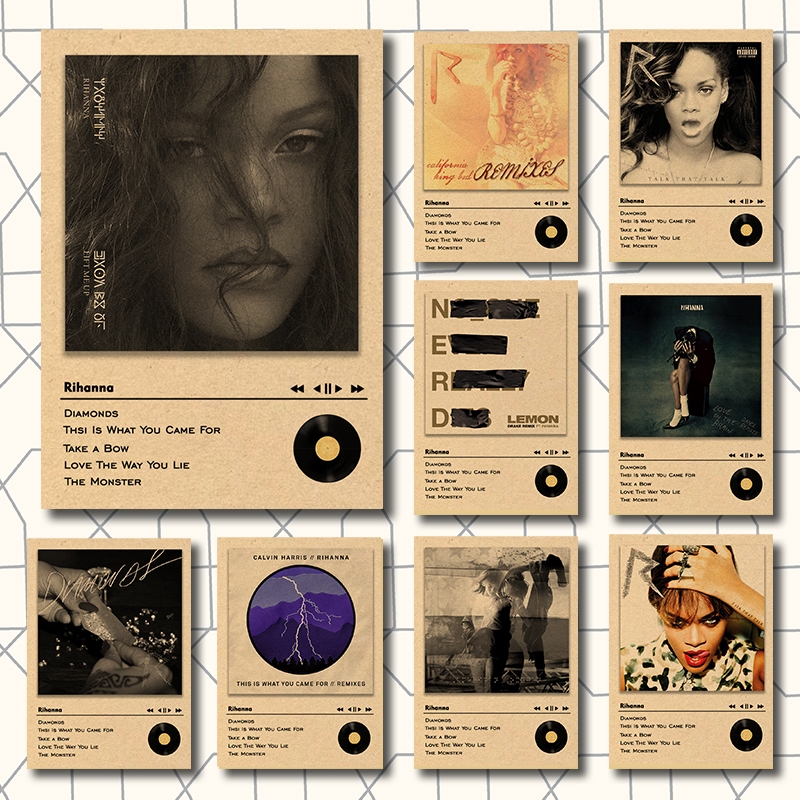 Rihanna Posters Hot Music Album Star Poster Rock Poster Hip Hop Posters ...