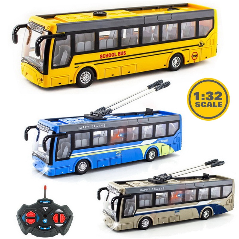 RC Bus Simulation Bus Model Remote Control Bus 4ch 2.4g Electric Cars ...