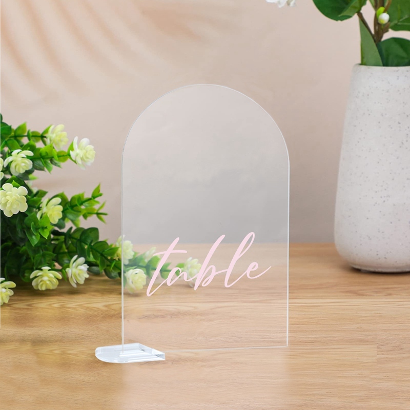 5/10 Sets Clear Arch Acrylic Sign Diy Acrylic Arch Sign Blank For ...