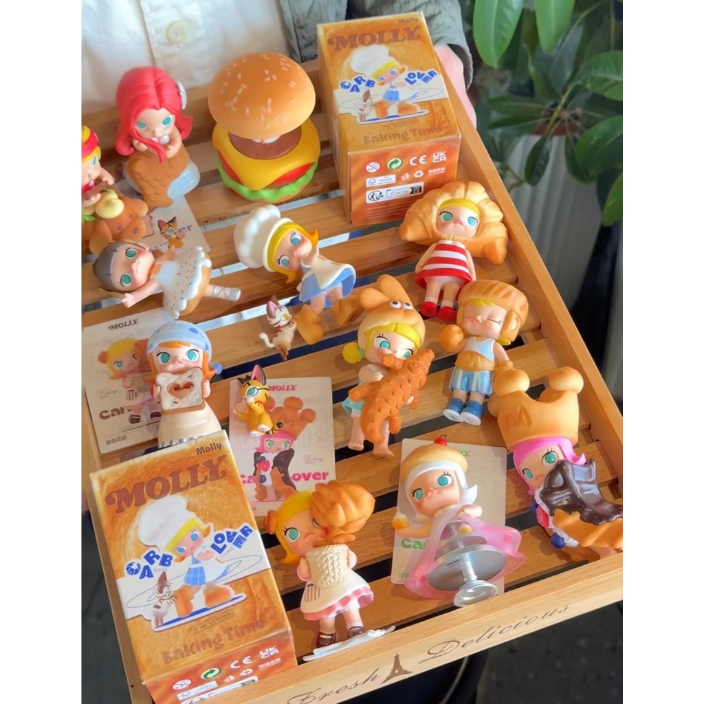 Popmart MOLLY Bread Head Series Doll Ornaments Pendants Gifts | Shopee ...