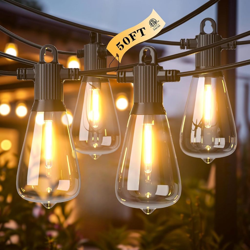 15M/10M Christmas ST38 Dimmable LED String Lights Vintage Bulbs ...