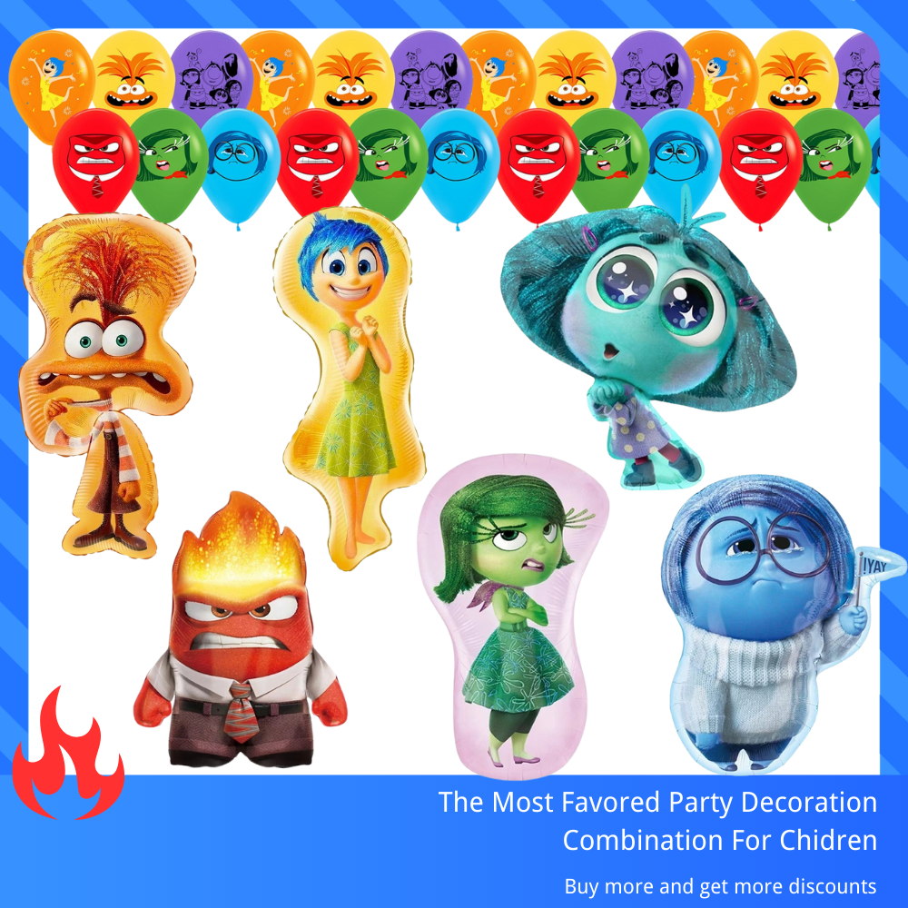 【Carefully Chosen】" INSIDE OUT " Aluminium Foil Latex Balloon For Kids ...