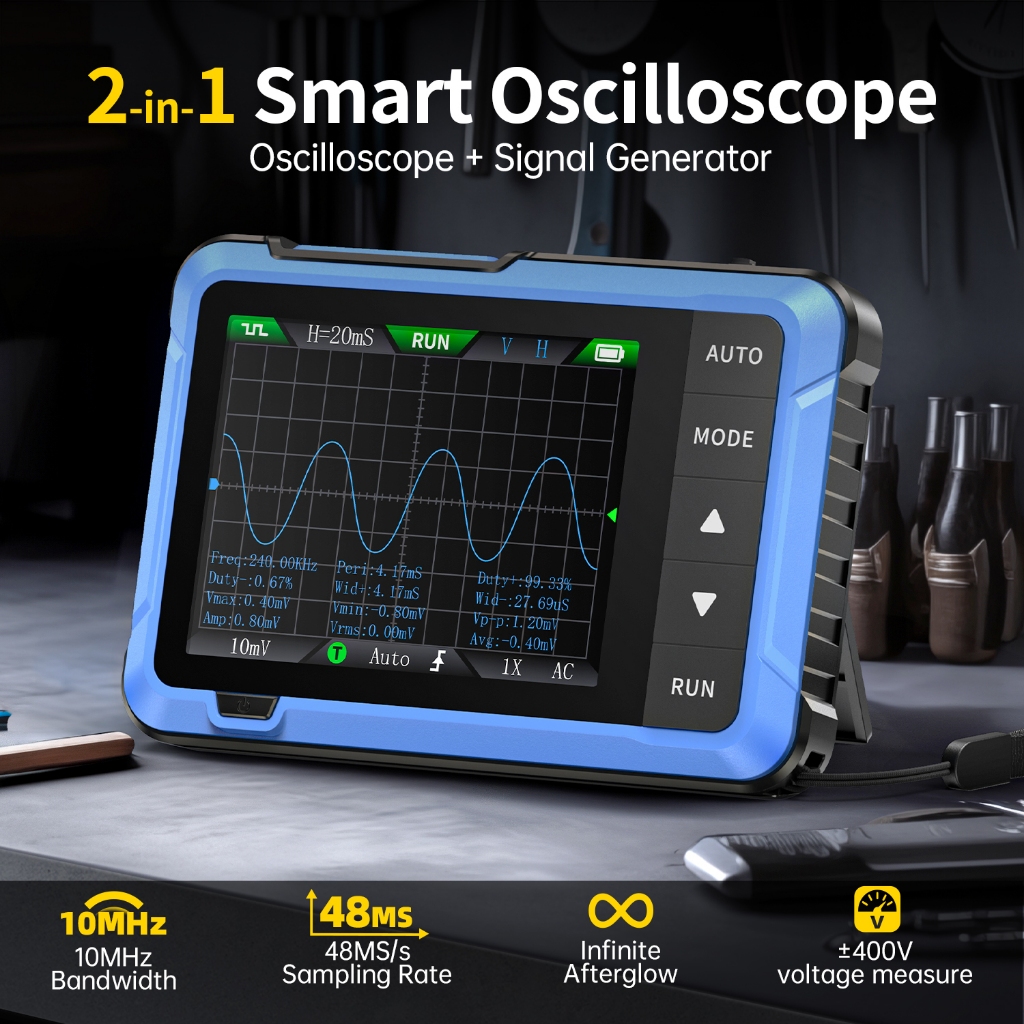 Fnirsi Oscilloscope Handheld Small Digital Portable Oscilloscope DSO ...