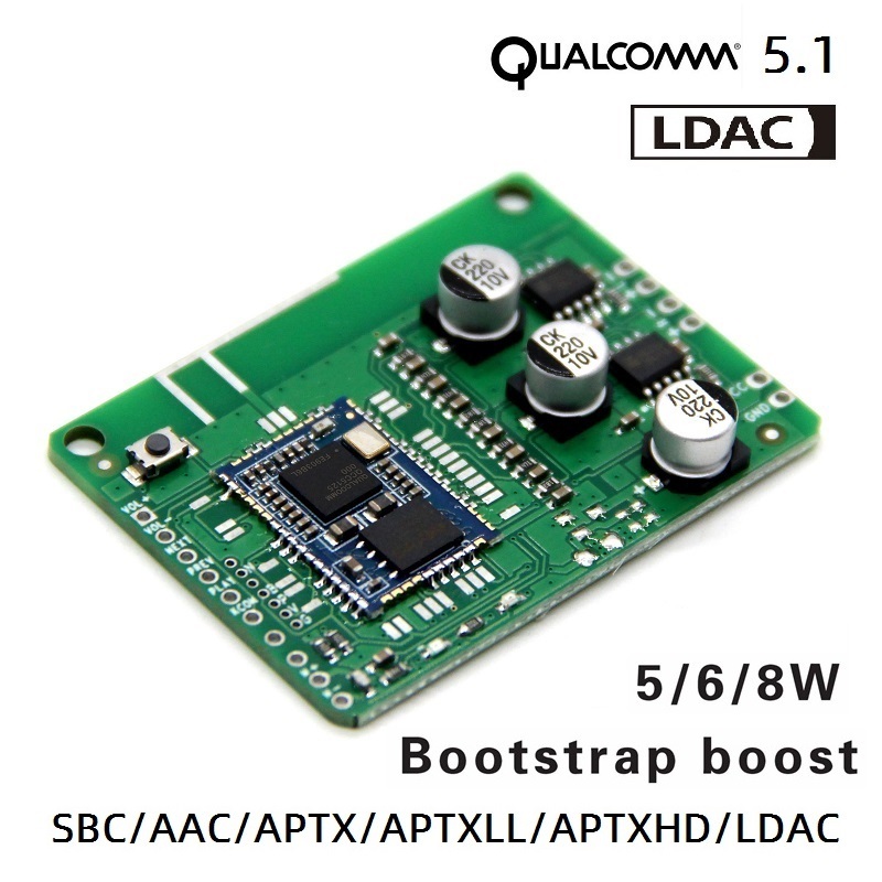 LDAC Bluetooth 5.1 Qualcomm QCC5125 lossless full-format decoding power ...