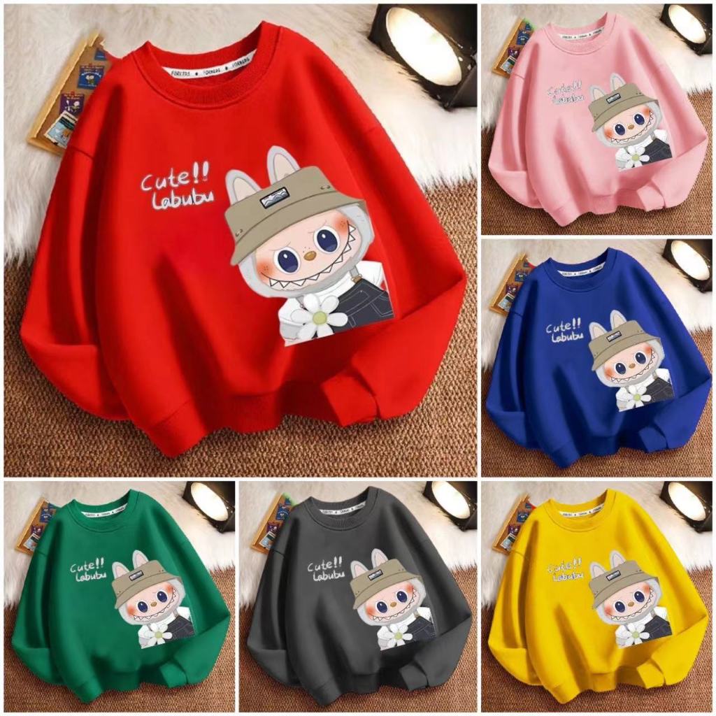 labubu sweatshirt for kids popmart Spring Autumn clothes | Shopee ...