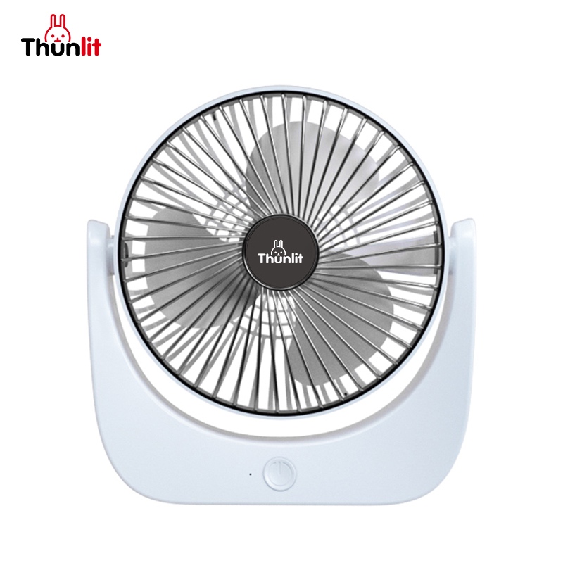 Thunlit Rechargeable Desk Fan 6 Inch USB Rechargeable Table Fan for ...