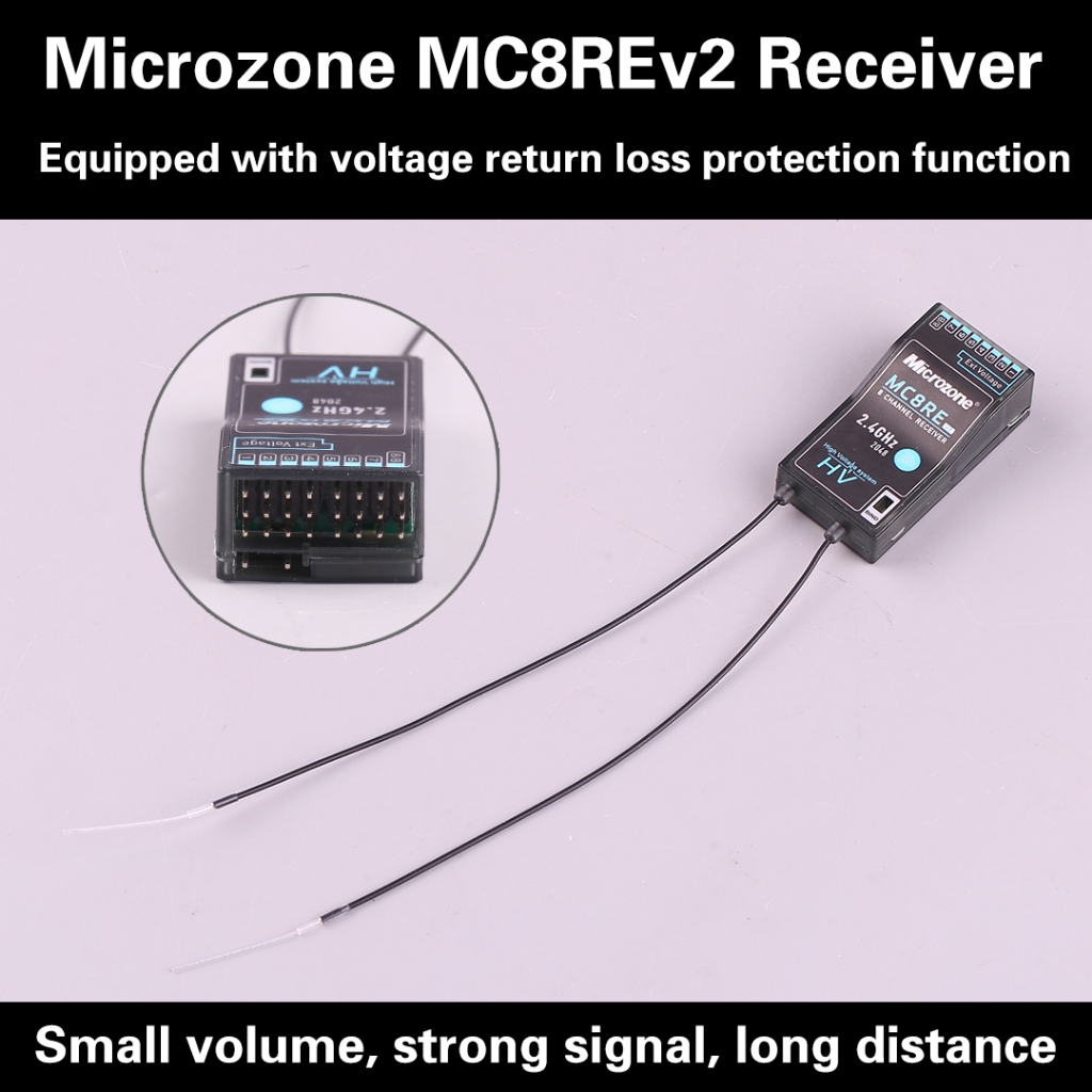 Microzone Mike MC8RE V2 Receiver 8-channel MC7mini Remote Control Fixed ...