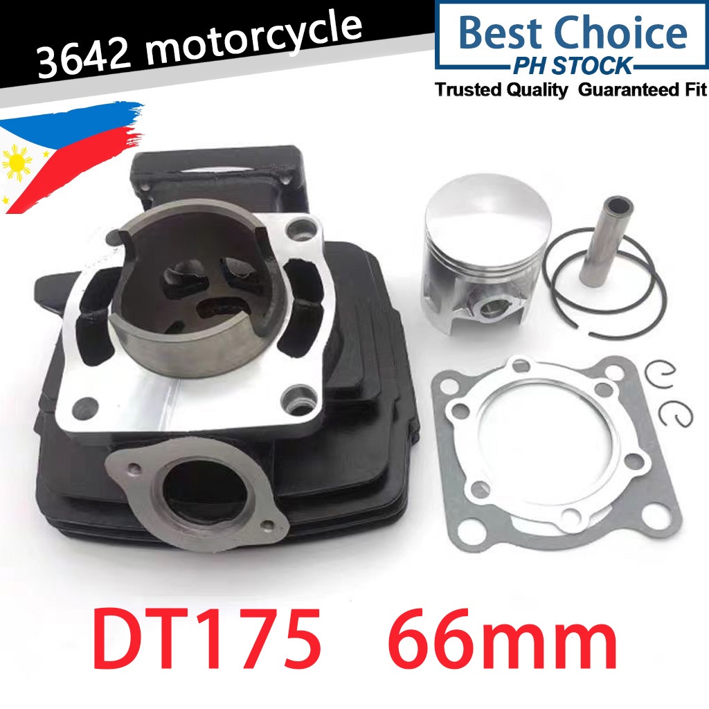 Motorcycle engine parts 66mm dt175 cylinder head block kit for Yamaha ...