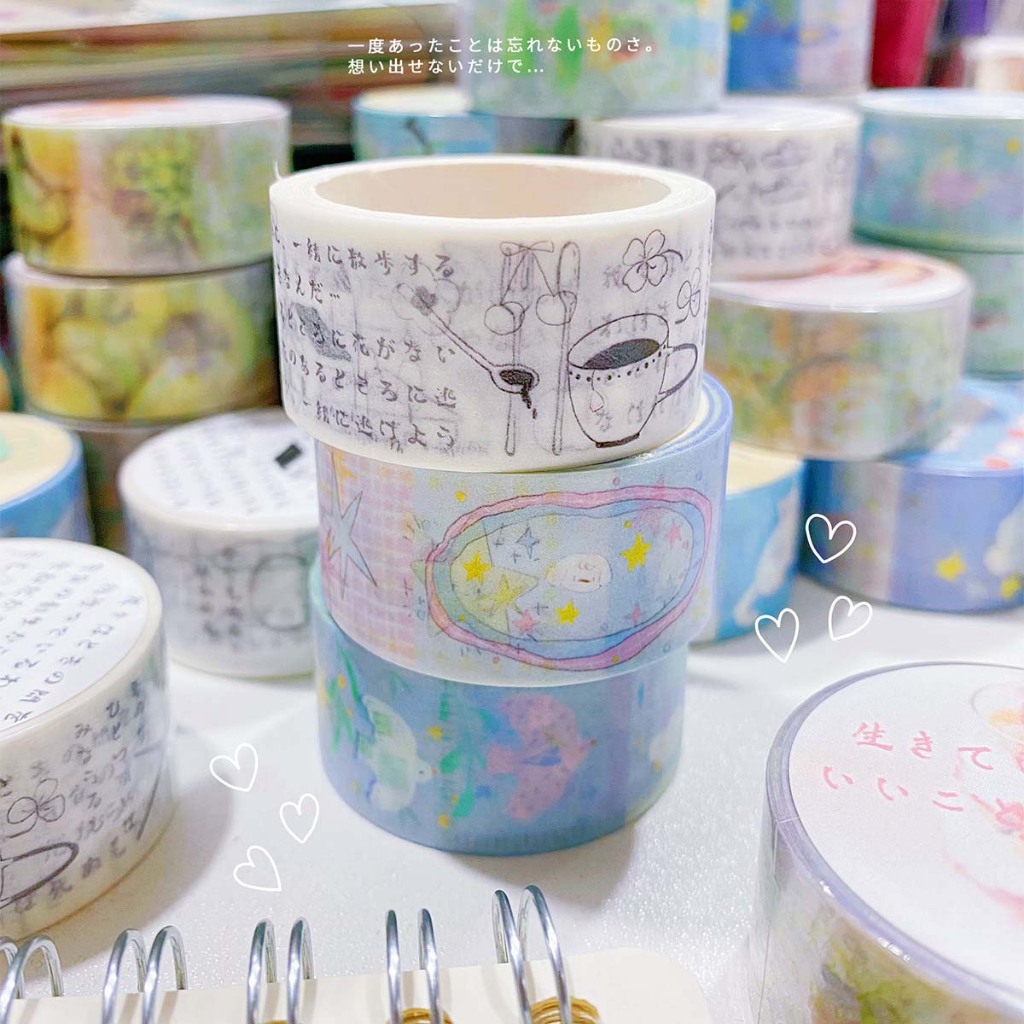 Original Handbook Washi Tape Roll Cute Handbook Tape 5m | Shopee ...