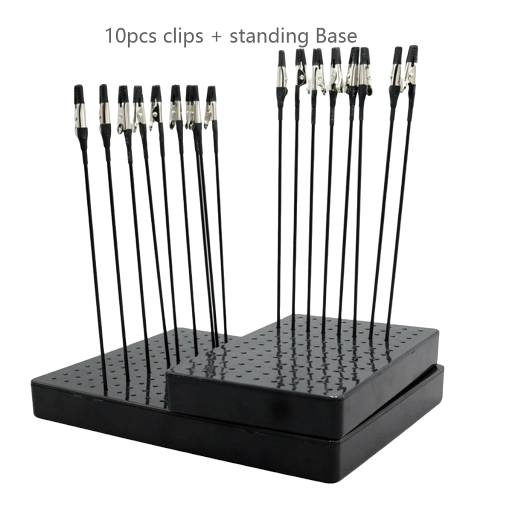Model Painting Holes Painting Stand Base 10pcs Alligator Clips With ...
