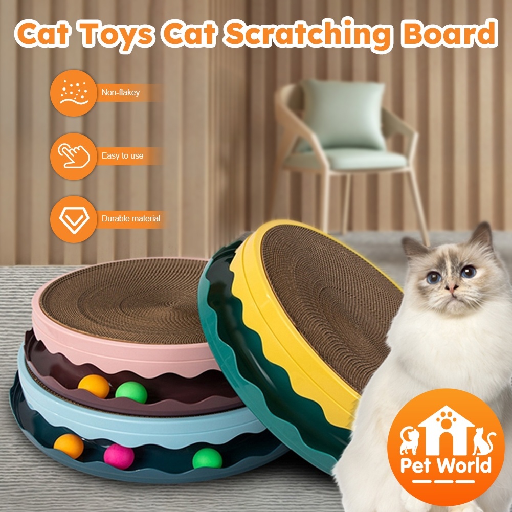 Cat Scratch Board Cat Toy Replaceable Scratch Resistant Claw Scratching ...