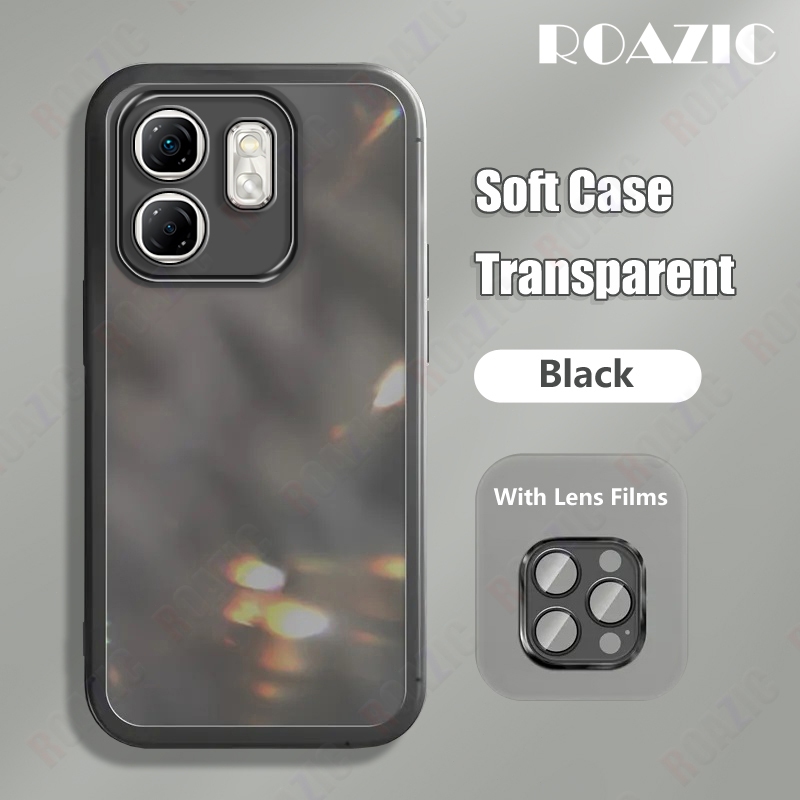 With Lens Films Phone Case For infinix Hot 50i Transparent Back Cover ...