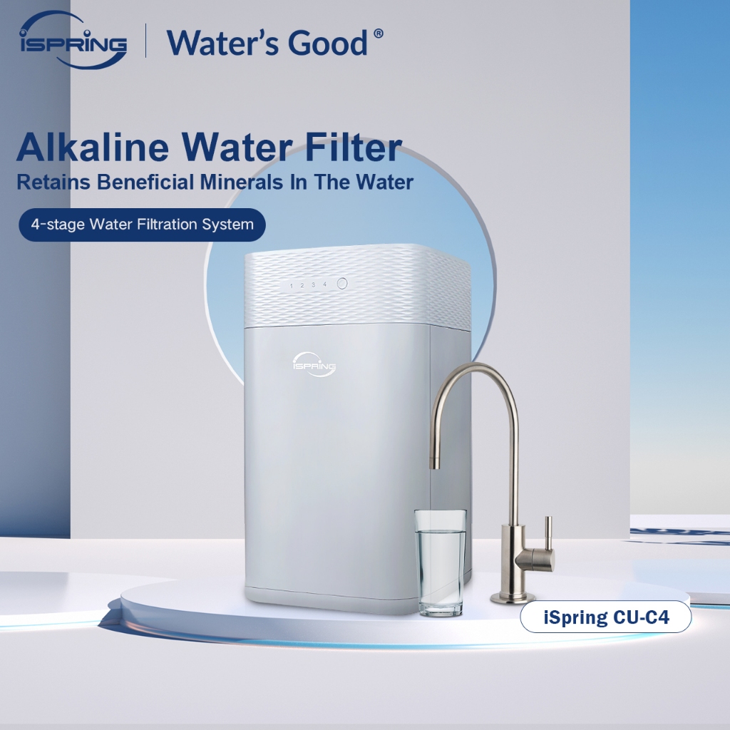 iSpring CU-C4 4-Stage Ultrafiltration Water Filtration System 0.01 ...