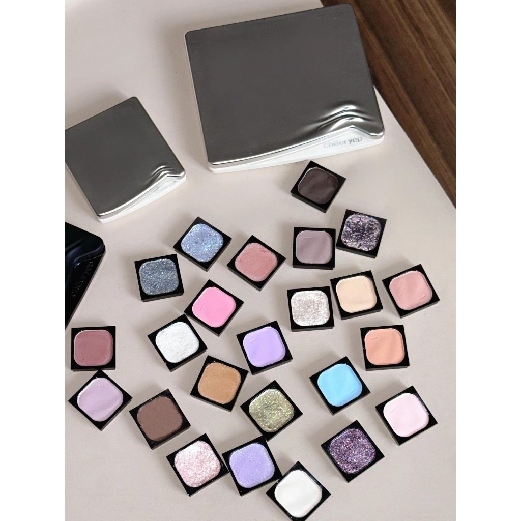 Cheeryep Monochrome Self-Organized Eyeshadow Palette Highlight Shadow ...