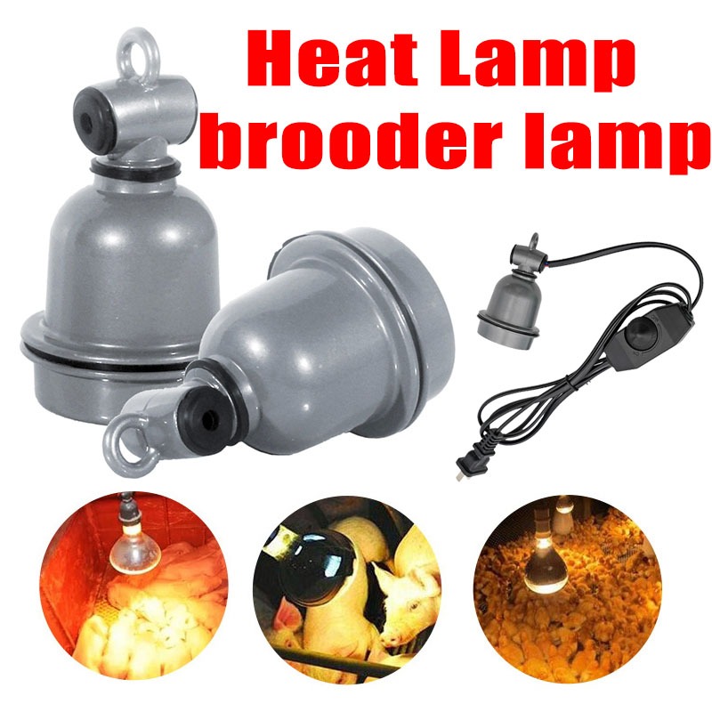Reptile pet heating lamp holder Heating spiral light socket heat E27 ...