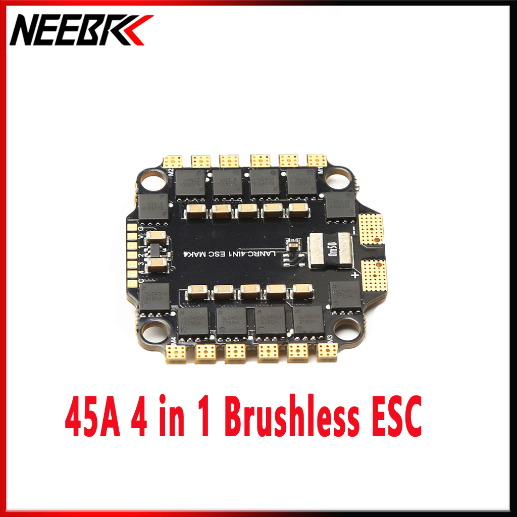 NEEBRC Brushless 4-in-1 ESC 45A 3-6S Lipo FC&ESC Stack Flight ...