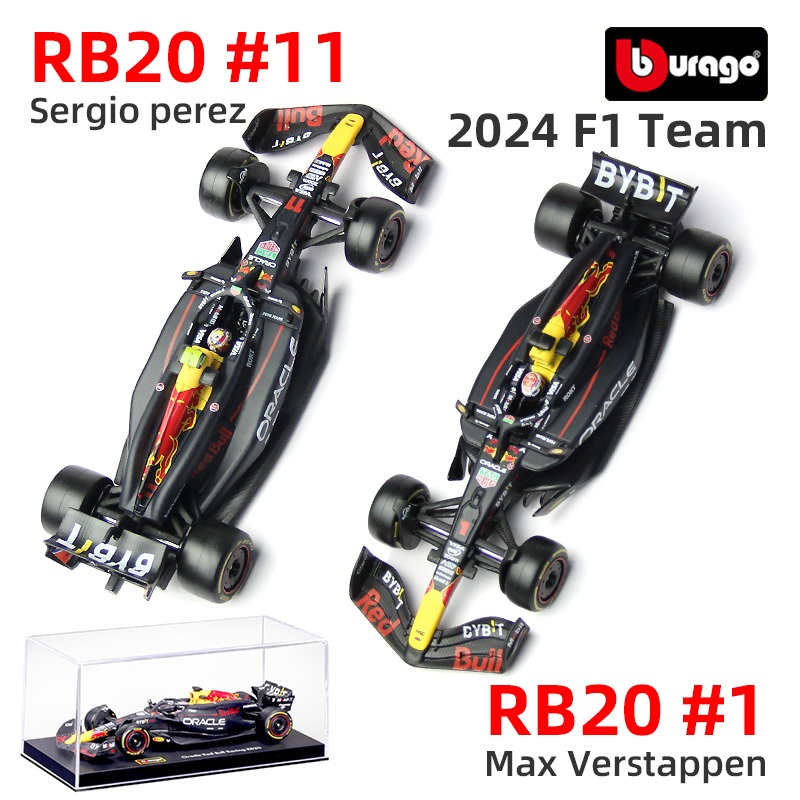 Bburago 2024 F1 Red bull RB20 RB19 GP 1/43 Ferrari SF24 Mercedes W15 ...