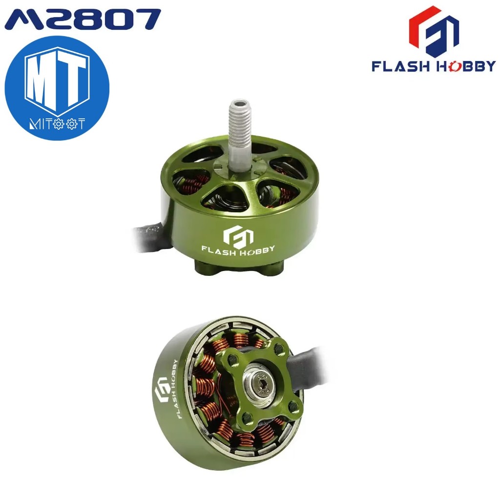 FLASHHOBBY Mars M2807 Brushless Motor 1300KV 3-6S LiPo for RC Airplane ...
