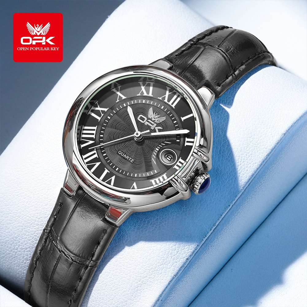 OPK Watch For Woman Waterproof Original With Box Leather Strap Elegant ...