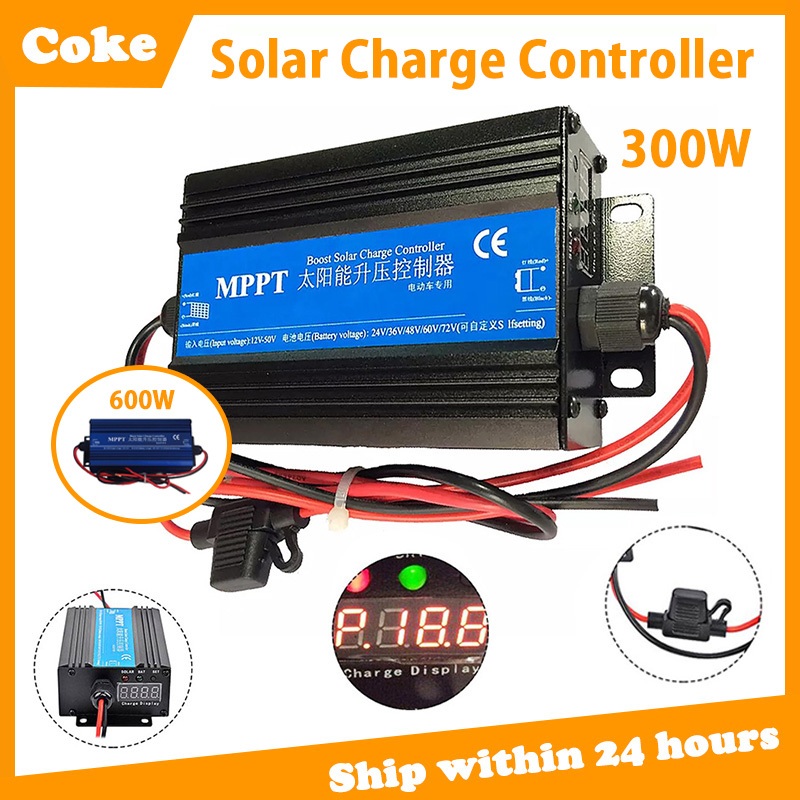 300W MPPT Solar Electric Vehicle Charging Controller For Ebike 24V/36V ...