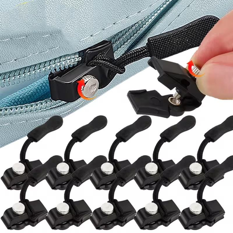 Universal Zipper Repair Kit Detachable Zip Head Replacement Free Sewing ...