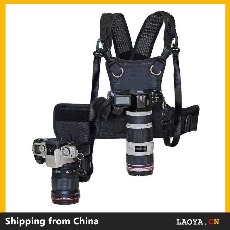 Nicama NC-Vest Dual Shoulder Camera Harness for 2 Cameras, Carrier ...