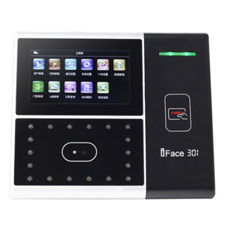 iFace301 Face Time Attendance and Access Control RFID Biometric 4.3inch ...