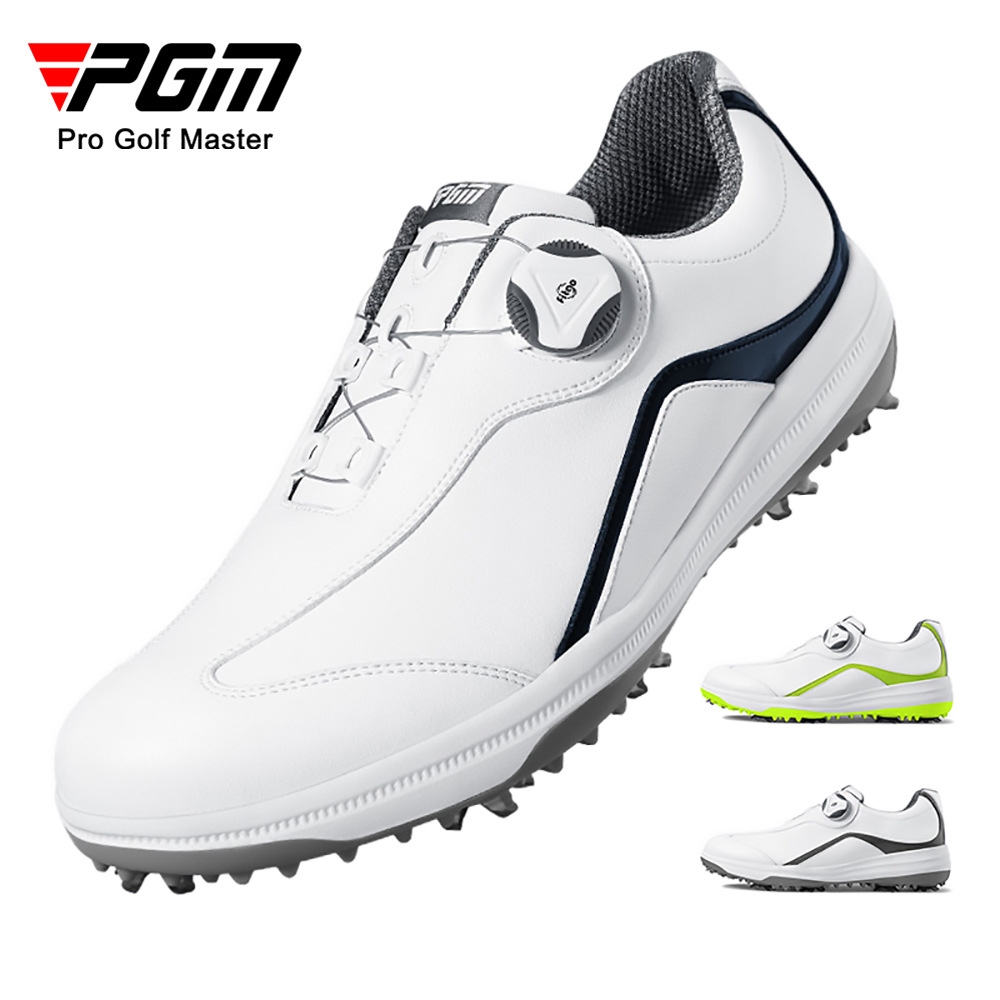 PGM golf shoes Waterproof shoes for men Rotary LACES Active cleats ...