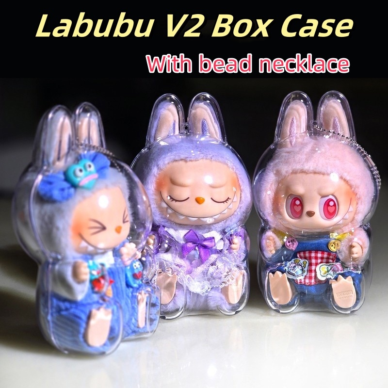 Ready Stock LABUBU Macaron Transparent Protective Case LABUBU V2 ...