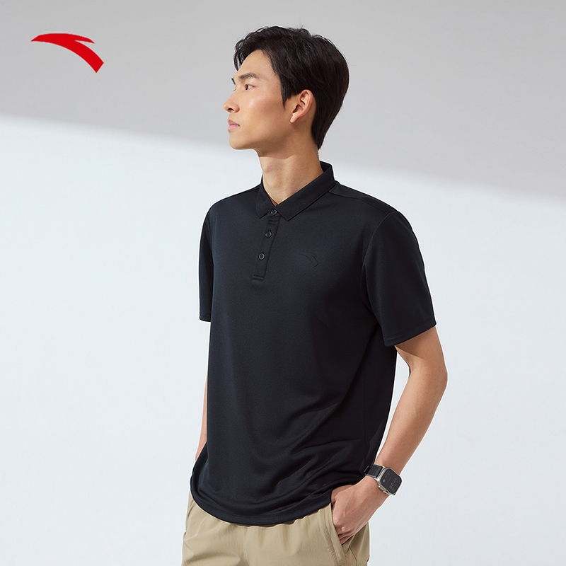 ANTA Men Sports Short-Sleeved POLO Shirt Skin-friendly Breathable ...