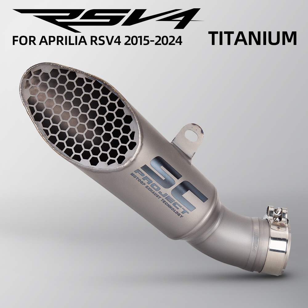 SC PROJECT titanium racing exhaust slip on for Aprilia RSV4 2015-2024 ...