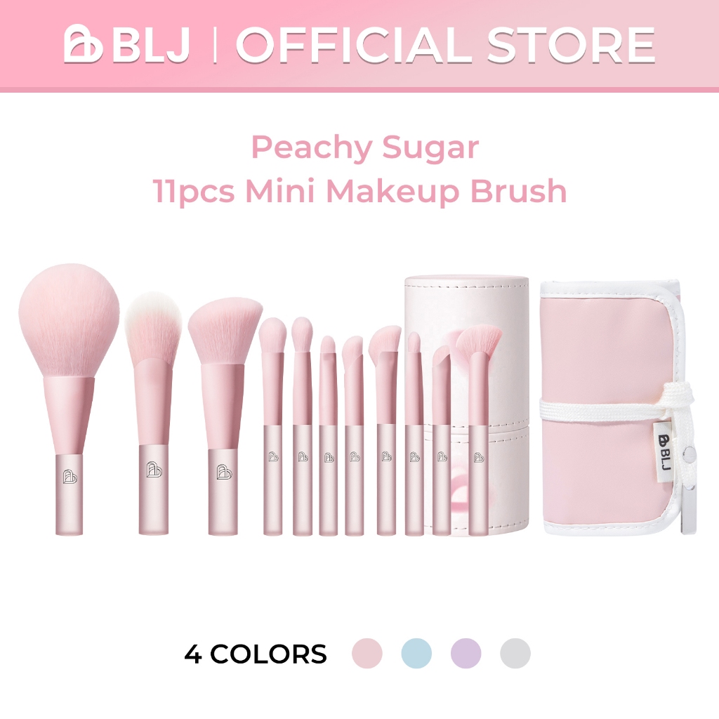 BLJ 11pcs Mini Makeup Brush Set Eyeshadow Brush Loose Powder Brush ...
