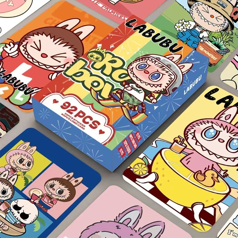 LABUBU Pop Mart laser box collection card Labubu trendy play peripheral ...