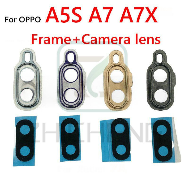 For OPPO A5S A7 A7X Camera Lens Rear Back Camera Glass Lens Cover With ...