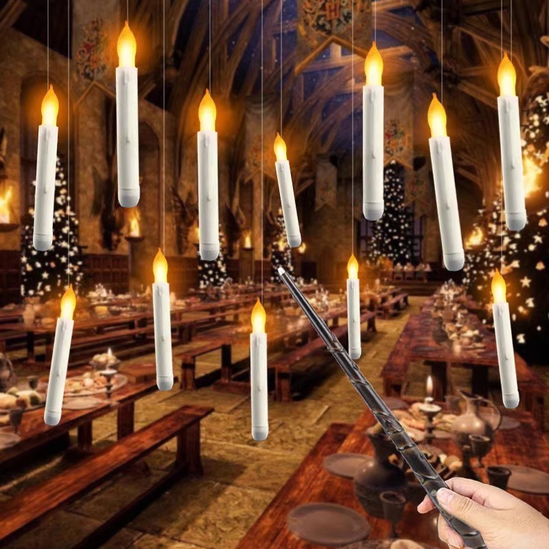 Magic Wand Levitation Candle Hanging Floating Candles with Wand Remote ...