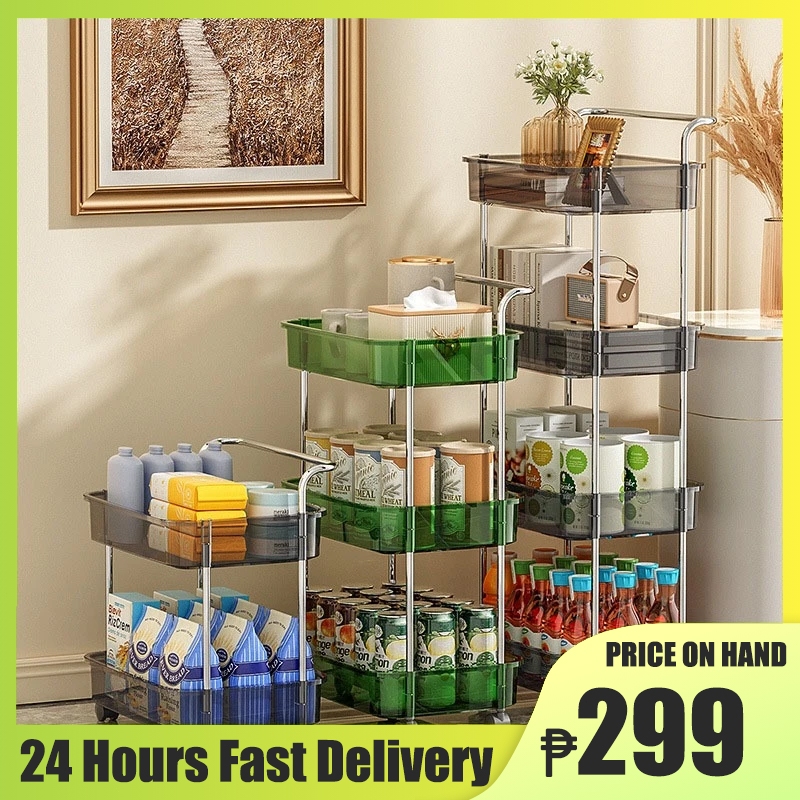 Mobile Storage Rack Trolley Kitchen Bathroom Bedroom Multi Storey ...