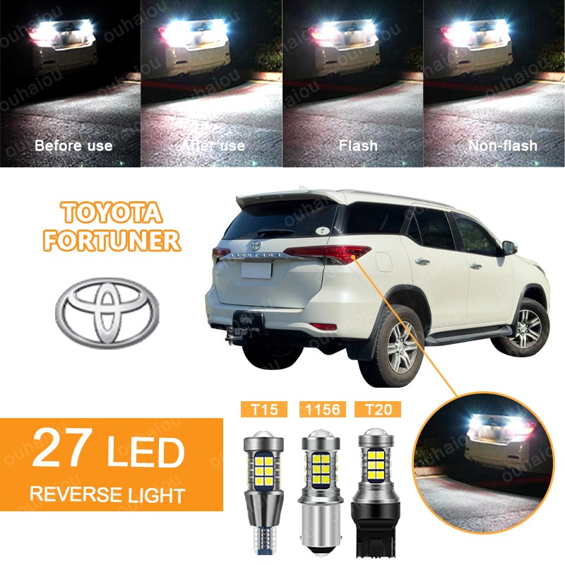 1PC 【TOYOTA FORTUNER】Tiguan Allspace 27LED Car Reverse Light Bulb Flash ...