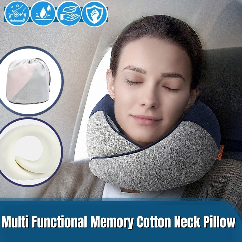Neck Pillow Memory Foam Travel Pillow U Shaped Memory Foam Neck Pillows ...