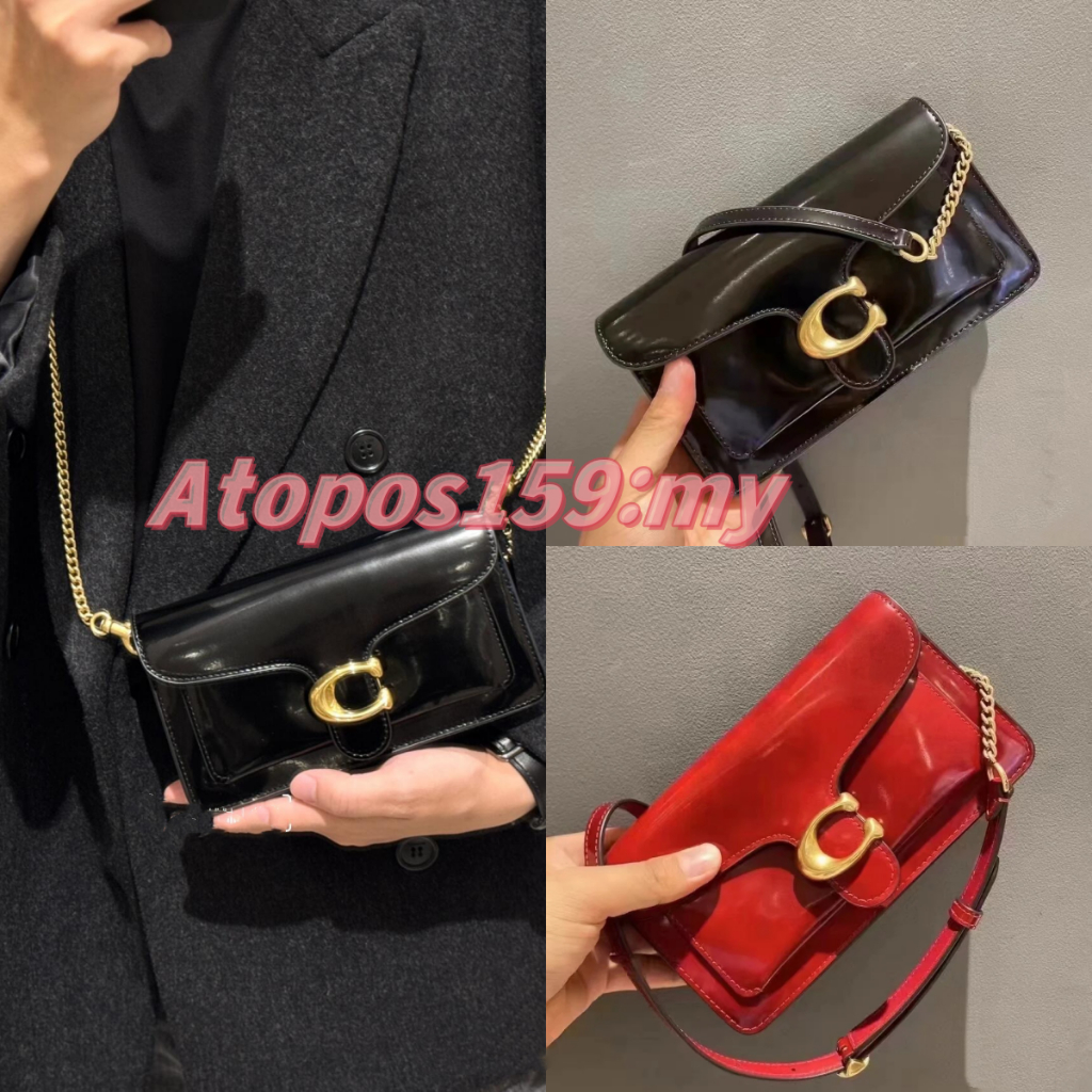 Ch CW554 100% C Brand tabby21cm Chain Bag Glazed leather Glazed leather New Style Ladies ...