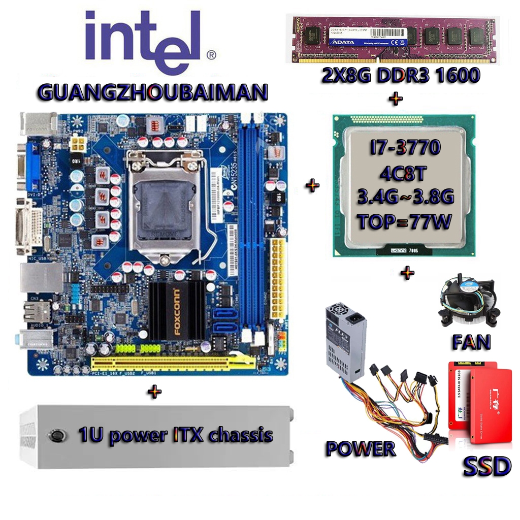 Intel MINI PC (h61 ITX + LGA 1155 I7 I5 I3+DDR3+SSD+FAN) | Shopee ...
