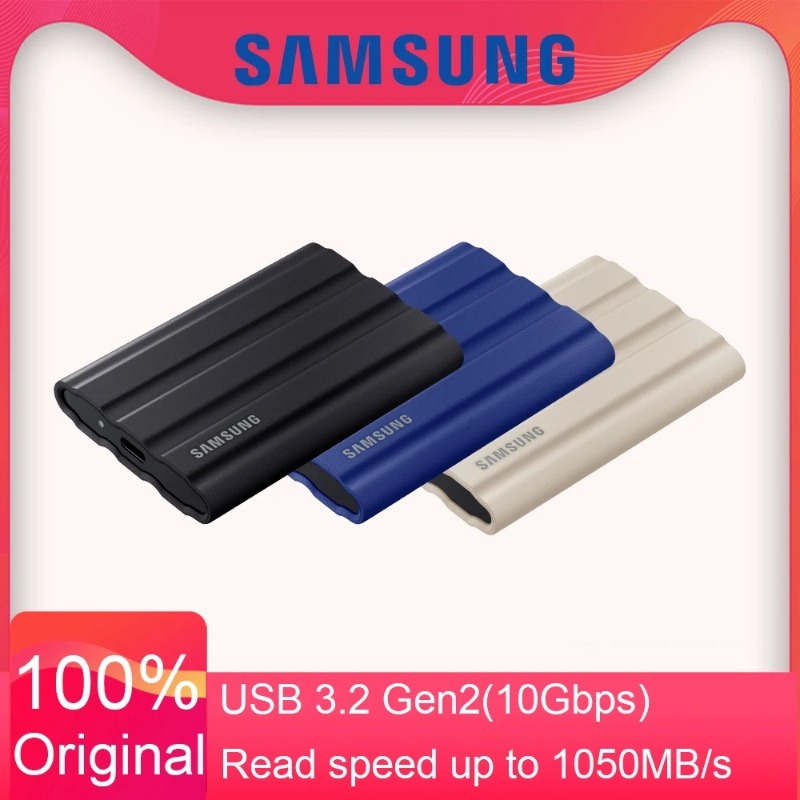 SAMSUNG T5 Shield USB 3.2 Gen2 External SSD Portable Solid State Drive ...