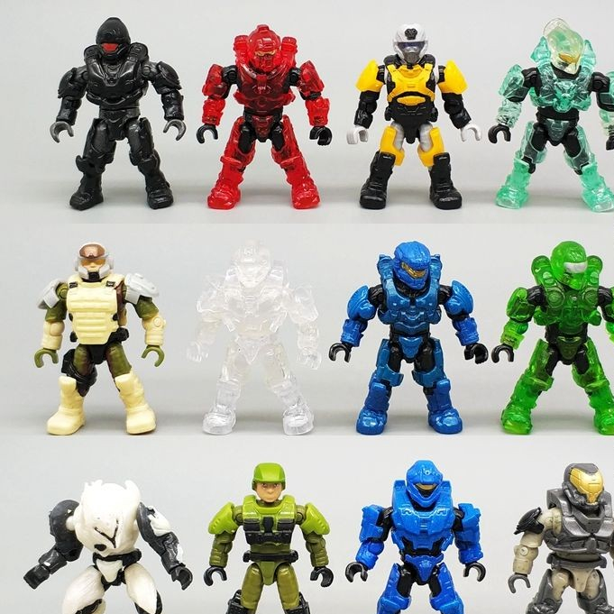 Halo Figure Building Block Man Spartan Warrior Halo Sergeant Elite ...