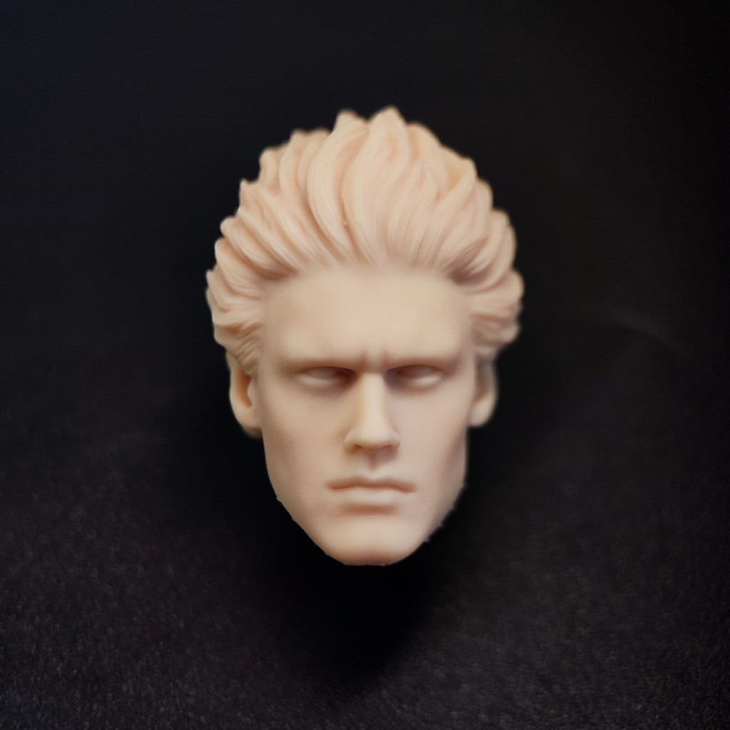 Unpainted 1/12 Scale Devil May Cry Vergil Head Carved Model Fit For 6 ...