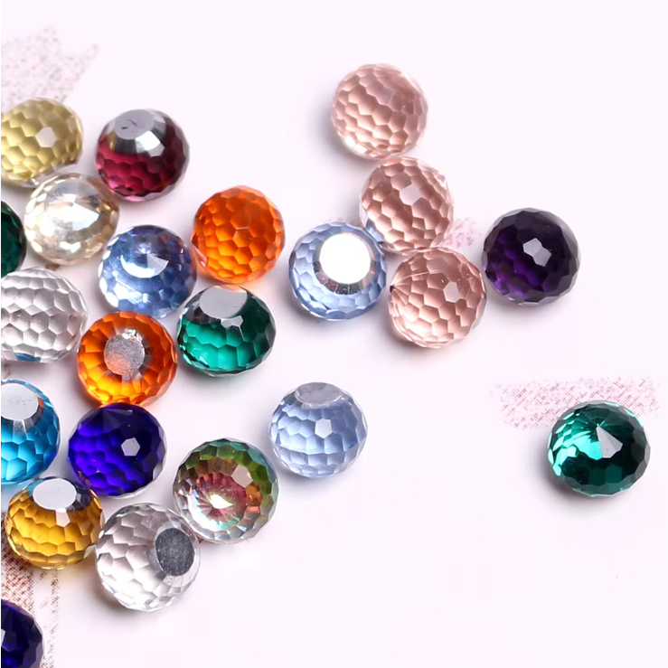 Austrian Crystal Square Beads 6/8mm Glass Cube Cut Faceted With No Hole ...