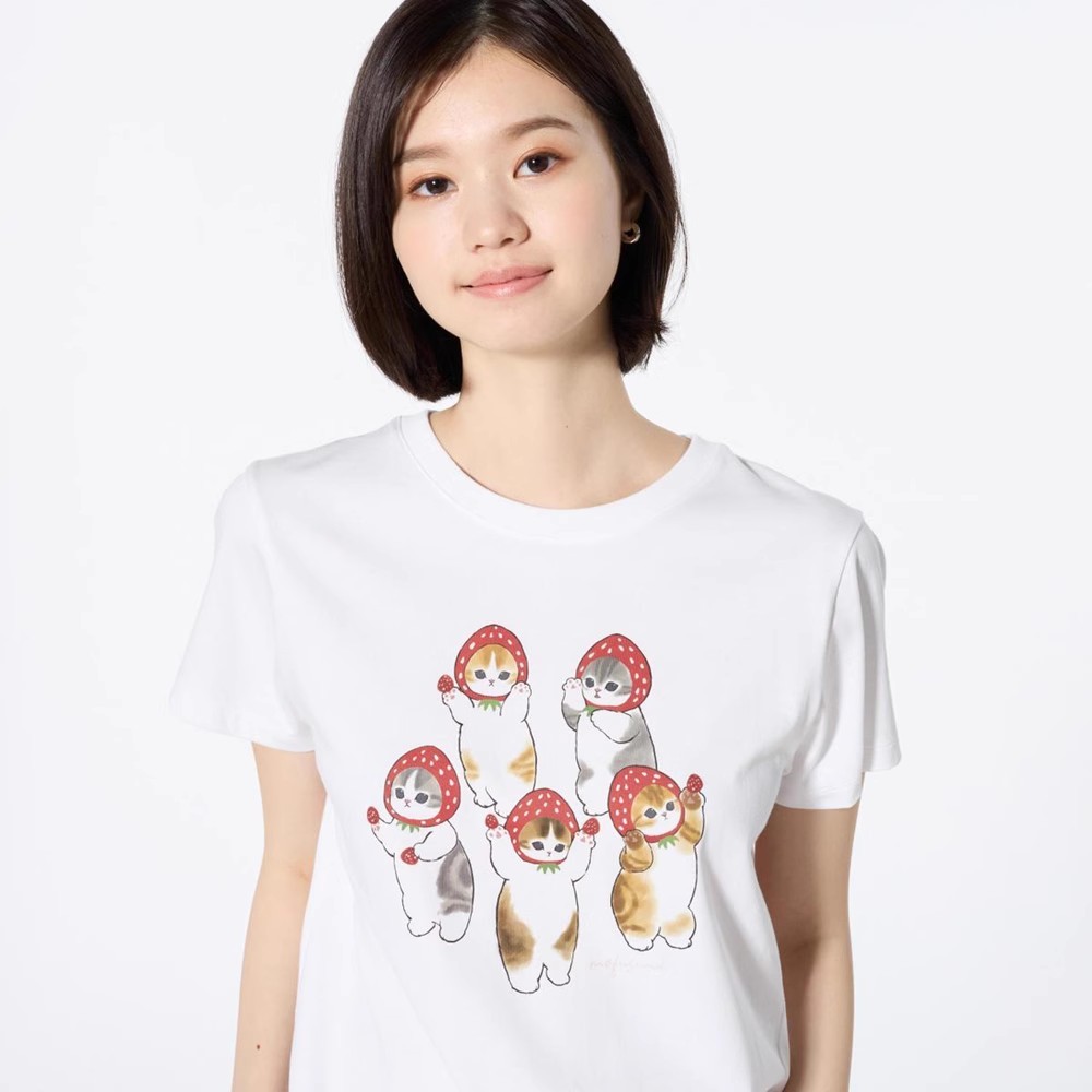 Uniqlo Women's Parent Child UT Mofusand Printed T-shirt Short Sleeve Cute Cat 476175 | Shopee ...