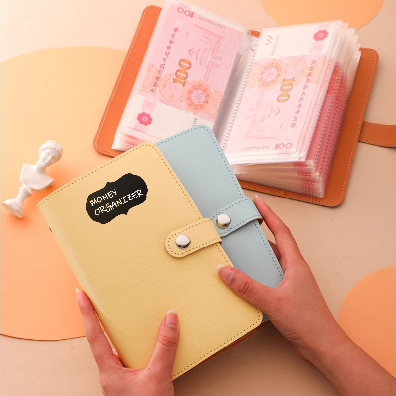 Money Organizer Wallet with Label A6 Ledger Saving Book for Cash ...
