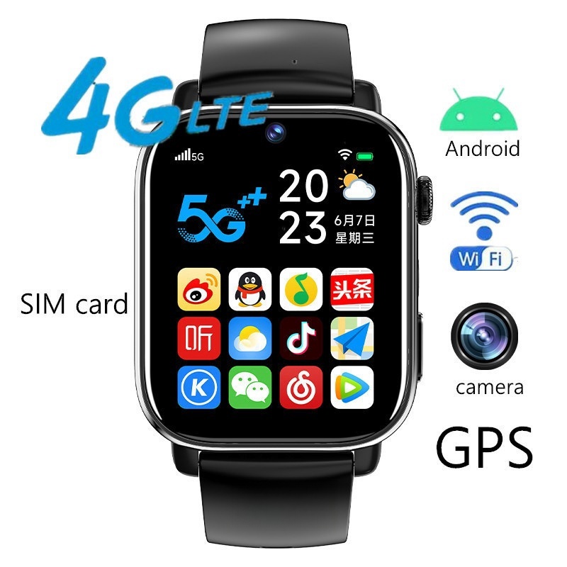 4G Android smart watch with SIM card Solt and WiFi I1 smartwatch 16GB ...
