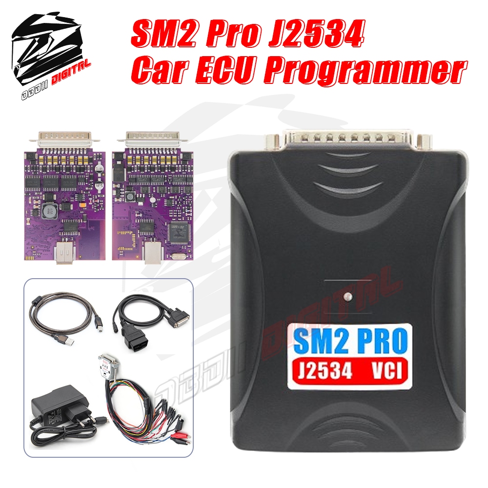 SM2 Pro J2534 VCI 67 in 1 ECU Programmer PCM FLASH Car Diagnostic Tool ...