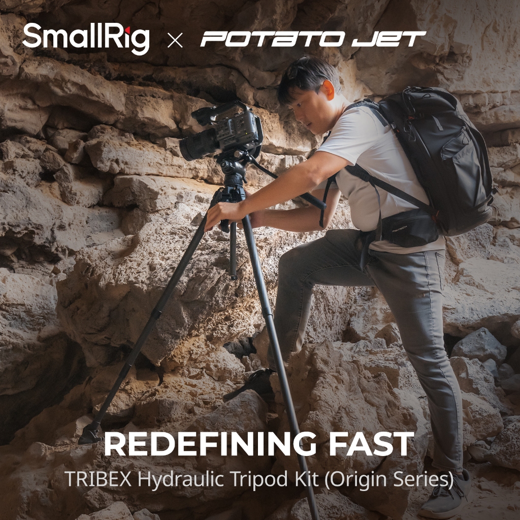 SmallRig x Potato Jet Tribex Hydraulic Carbon Fiber Tripod Kit 4259 ...
