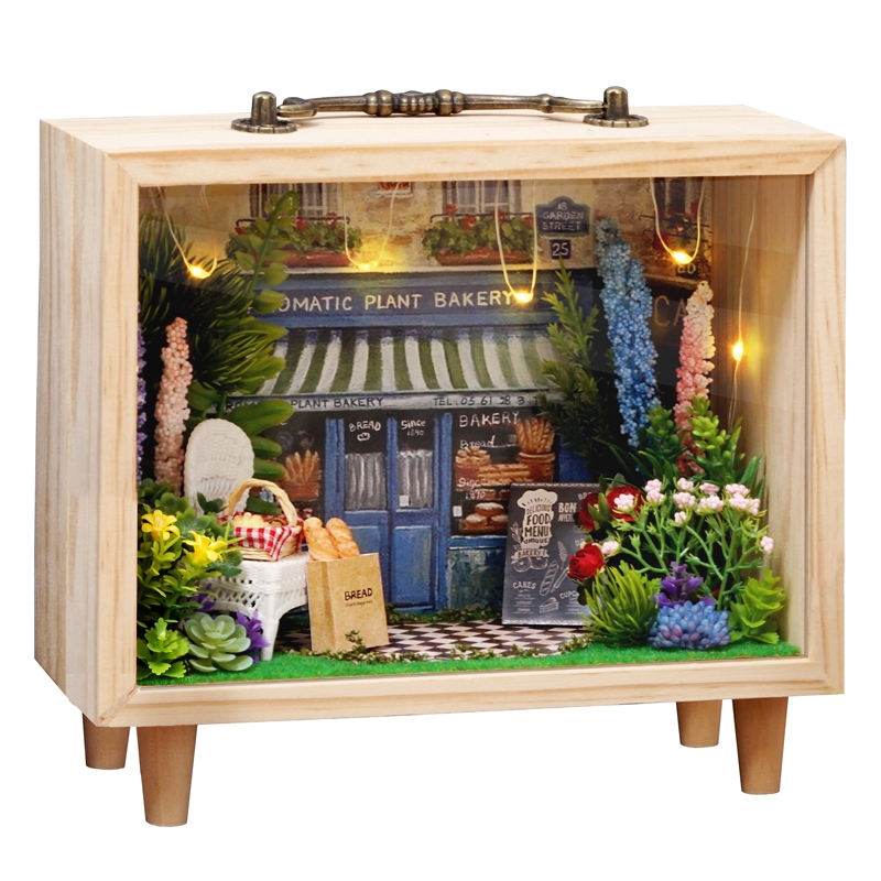 Cutebee DIY Doll House Sunflower Garden Wooden Miniature House | Shopee ...